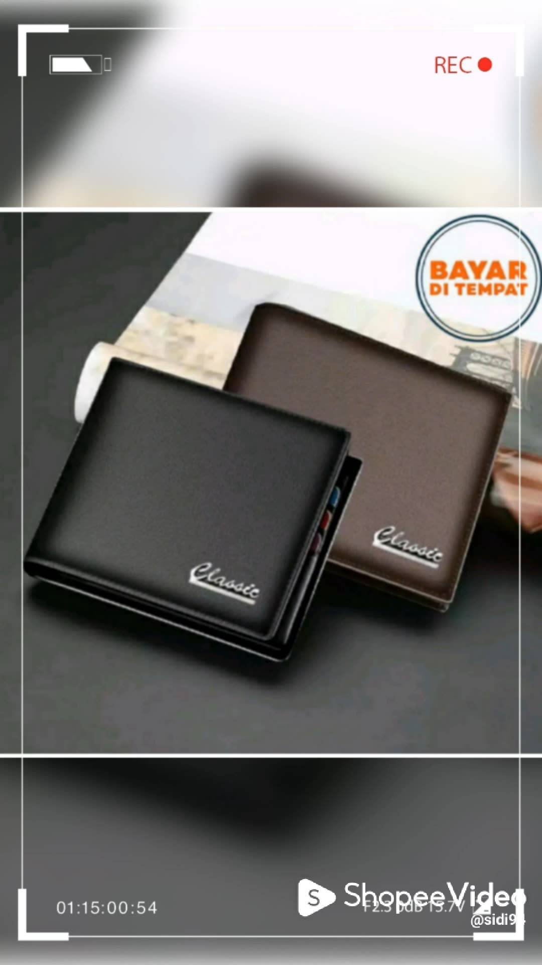 Dompet Kulit Sintetis Lipat Pria - Pilihan Warna Hitam dan Coklat ...