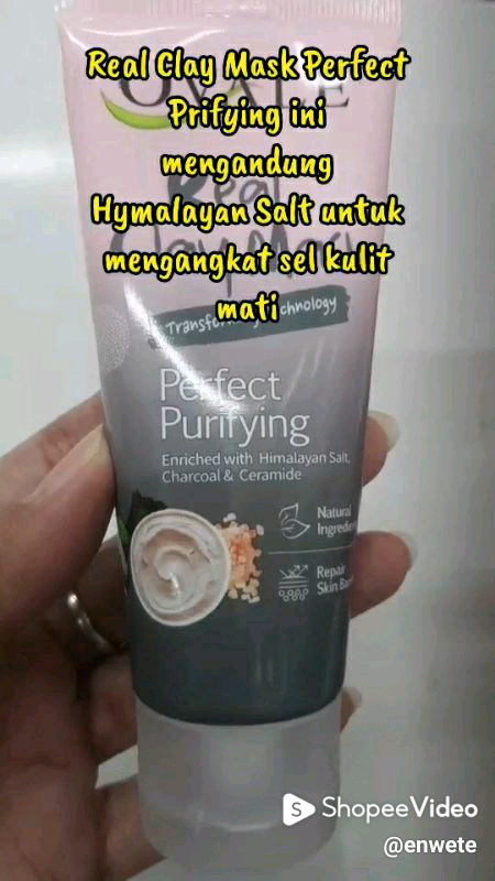 OVALE Real Clay Mask Perfect Purifying 50gr | Shopee Video Indonesia