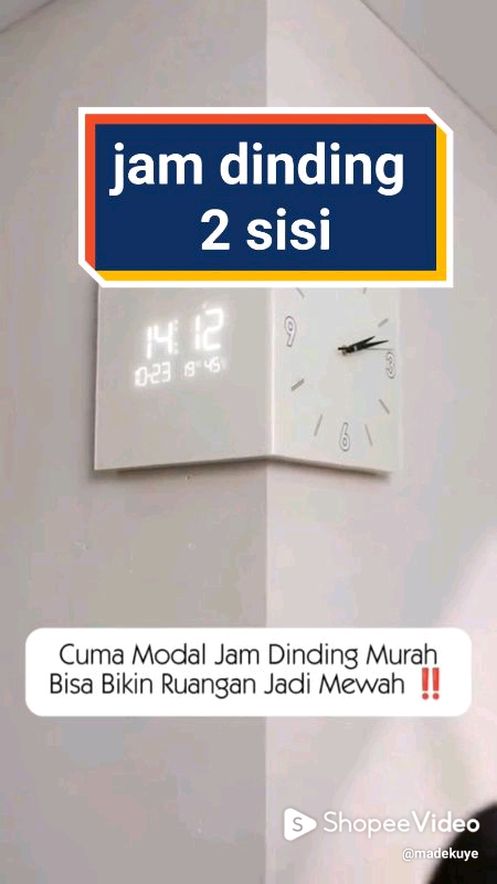 jam dinding 2 sisi#jamdinding | Shopee Video Indonesia