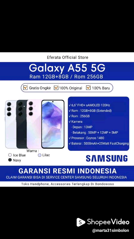 handphone samsung galaxy A55 | Shopee Video Indonesia